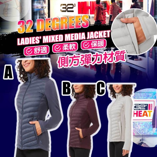 1中: 32 Degrees #10595 女裝羽絨外套 (灰色)